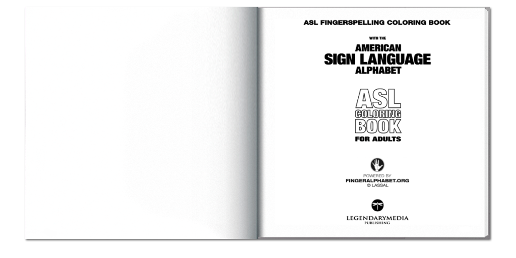 ASL MANUAL ALPHABET COLORING BOOK | LegendaryMedia Publishing