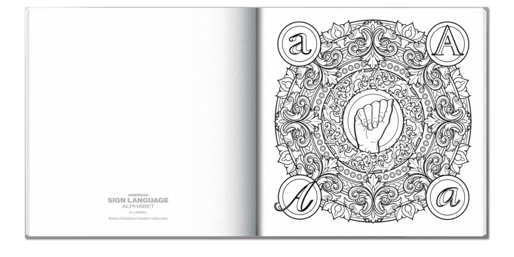 ASL MANUAL ALPHABET COLORING BOOK | LegendaryMedia Publishing