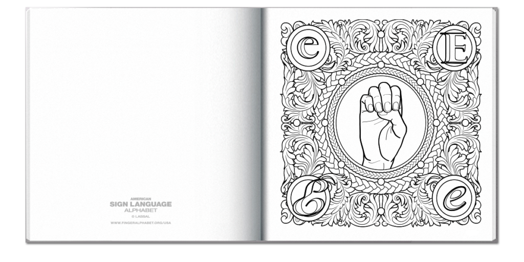 ASL MANUAL ALPHABET COLORING BOOK - LegendaryMedia Publishing