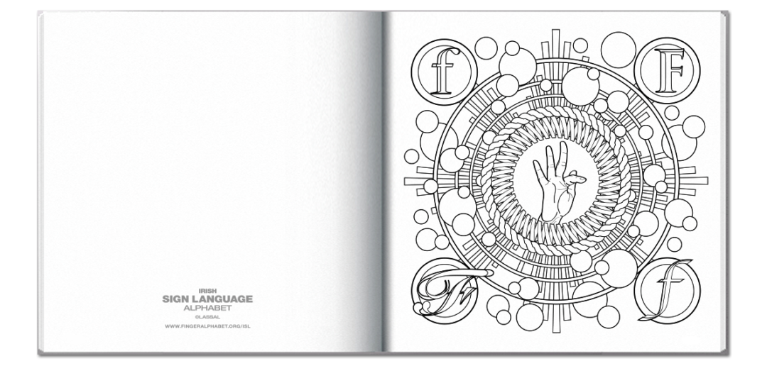 ISL MANUAL ALPHABET COLORING BOOK | LegendaryMedia Publishing